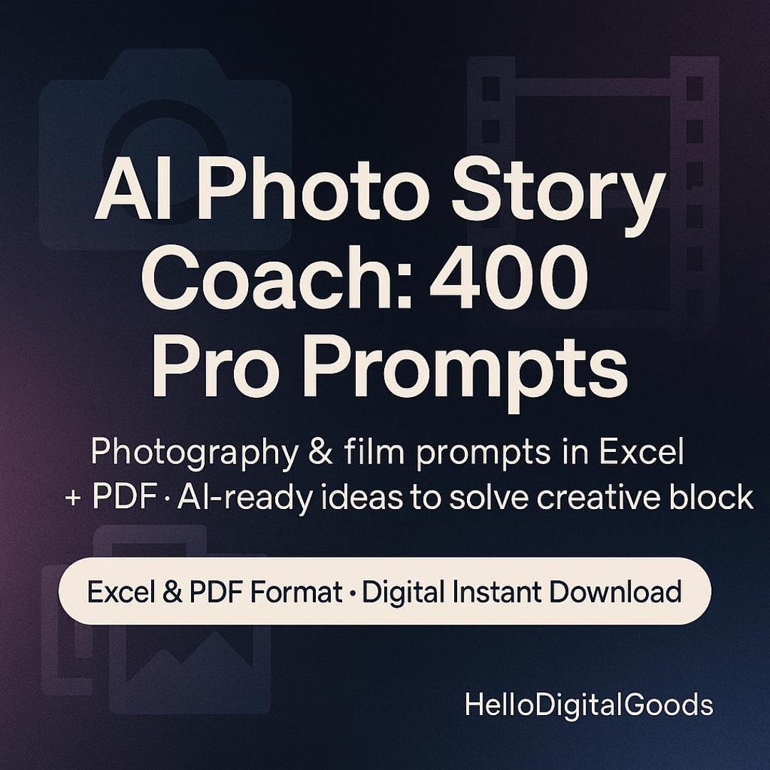 Photography & Visual Storytelling Prompts | AI Chatgpt Prompt Bundle ...