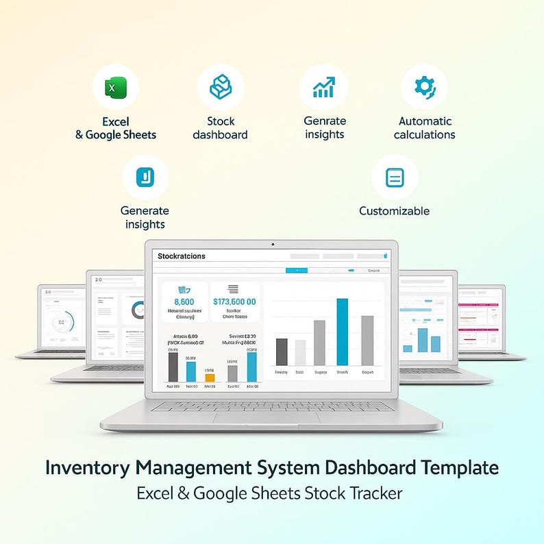 Inventory Management System Dashboard Template — Excel & Google Sheets ...