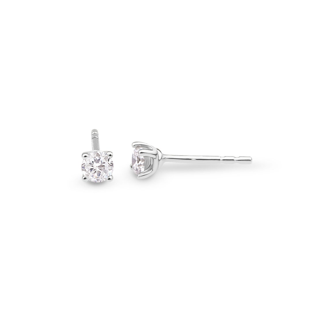 Small Diamond Stud Earrings - Etsy