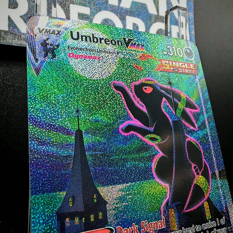 Umbreon VMAX Alt Art • Handmade PROXY/ORICA • Evolving Skies 215 • With ...