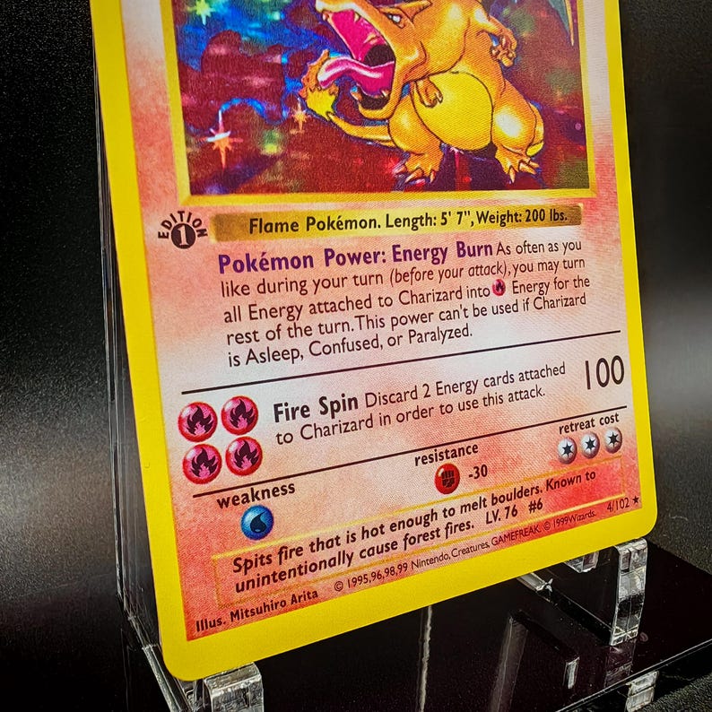Charizard First Edition Shadowless • Handmade PROXY/ORICA • Base Set 4/ ...