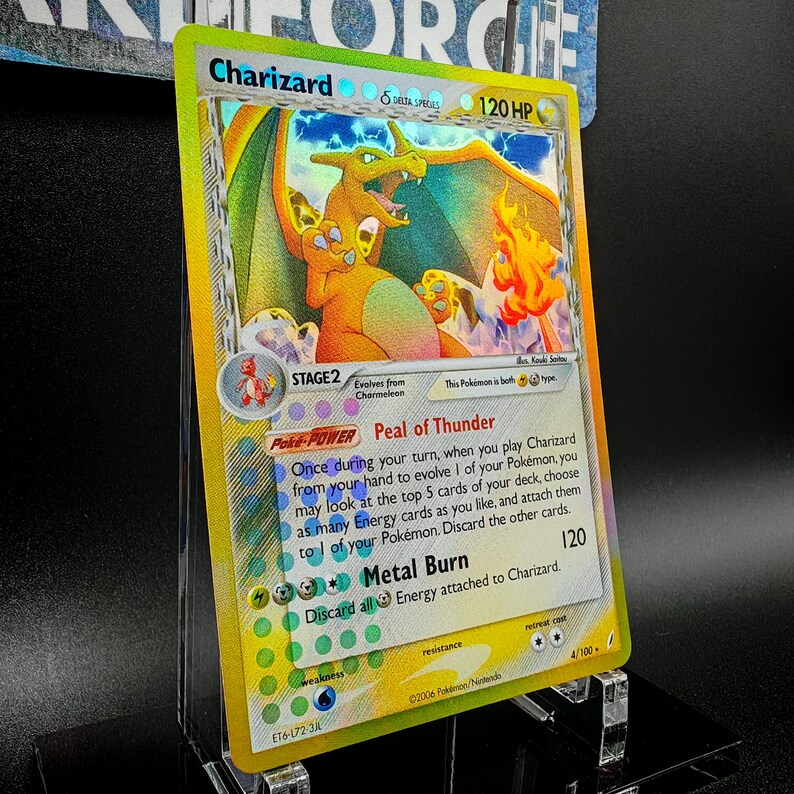 Charizard Electric Delta Species • Handmade PROXY/ORICA • EX Crystal ...