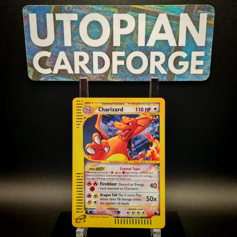 Gold Charizard Cards - Etsy