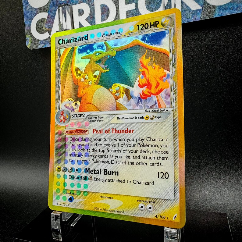 Charizard Electric Delta Species • Handmade PROXY/ORICA • EX Crystal ...