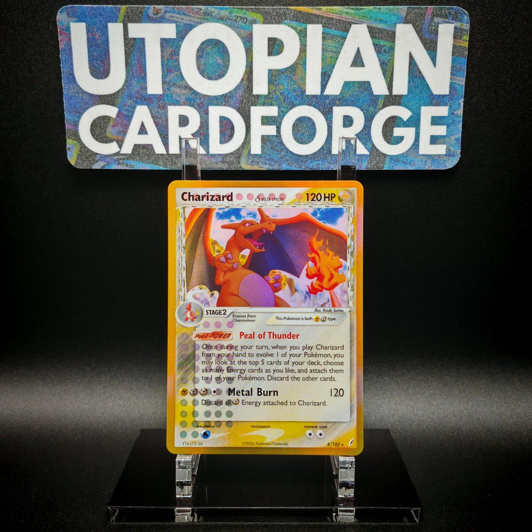Charizard Electric Delta Species • Handmade PROXY/ORICA • EX Crystal ...