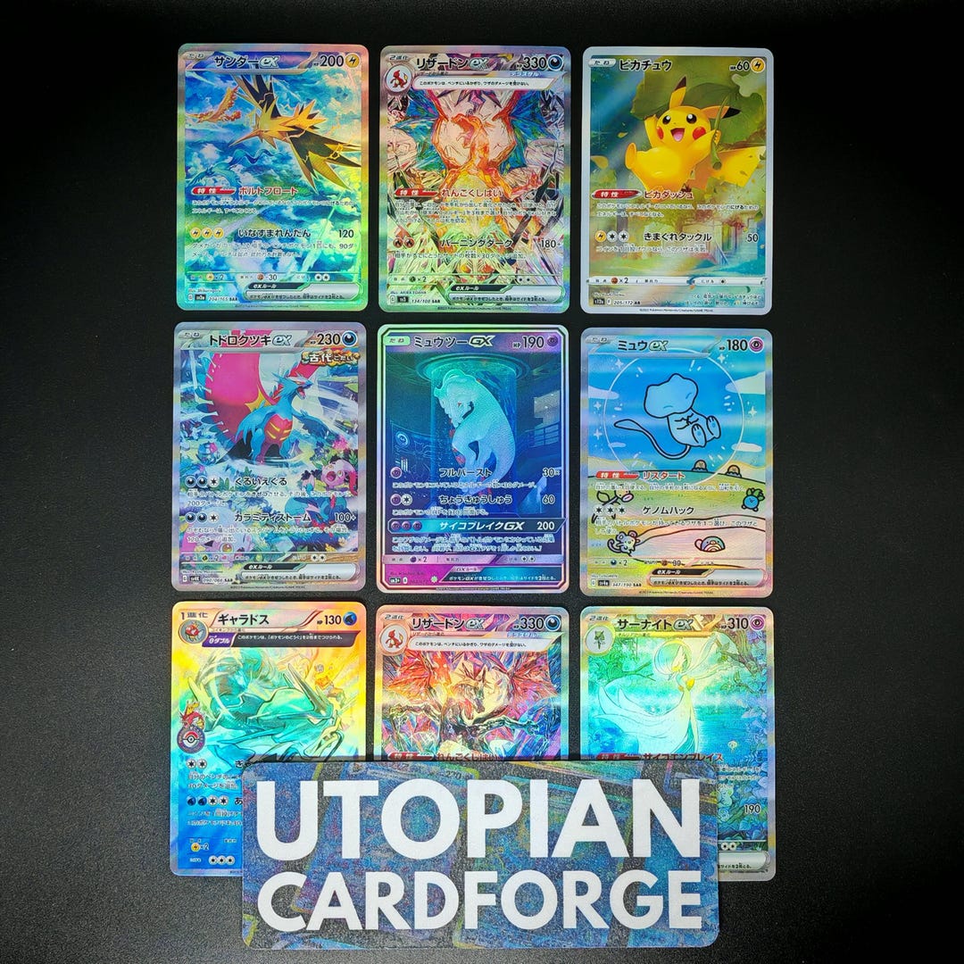 Charizard Ex 9 Cards Bundle • Handmade Proxy/orica • Tera Shiny ...