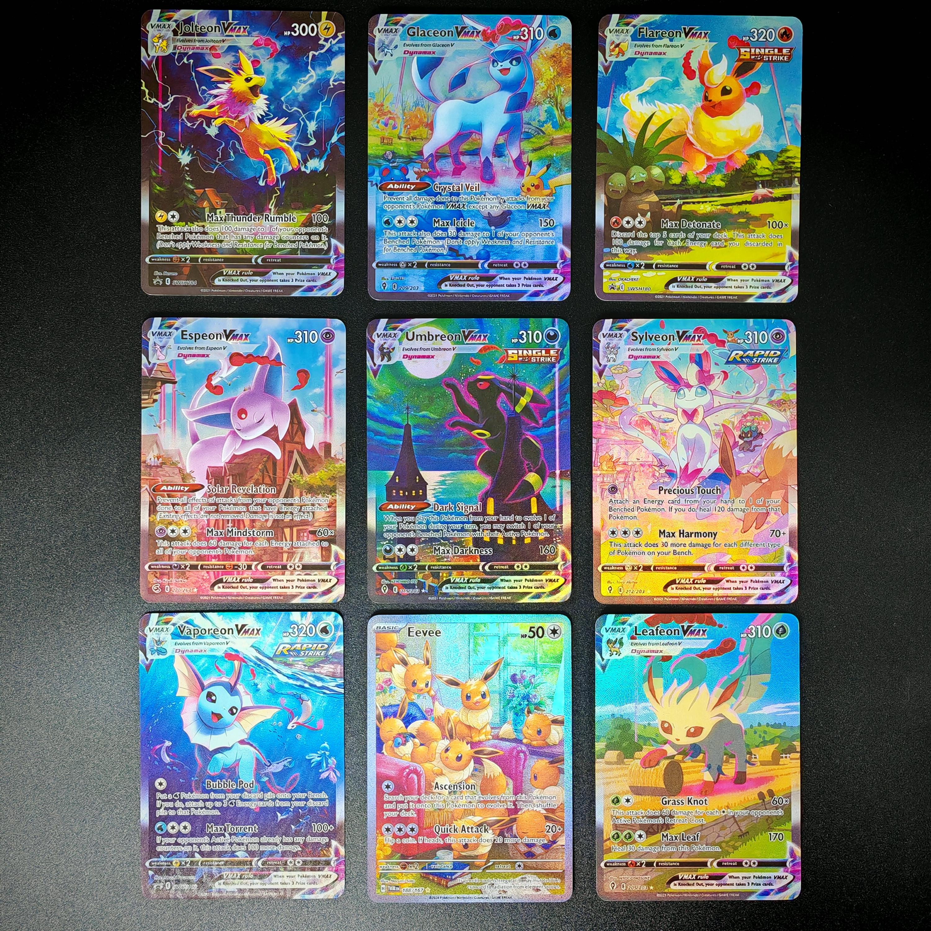 Evolving Skies Eeveelutions 9 Cards Bundle VMAX • Handmade Proxy/orica ...