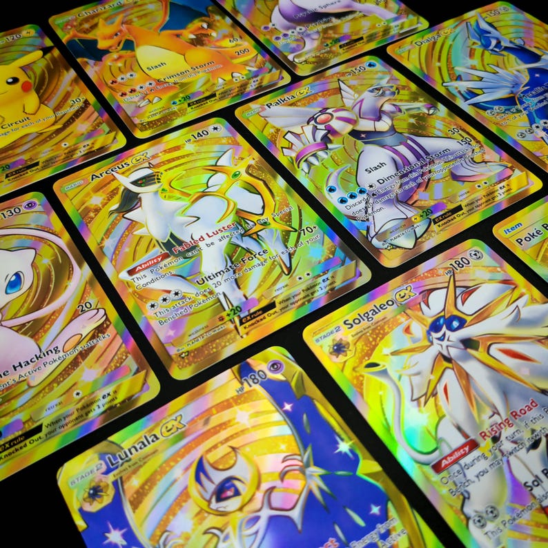 Gold Rare 10 Cards Bundle Pocket TCG • Handmade Proxy/orica • 10 Cards ...