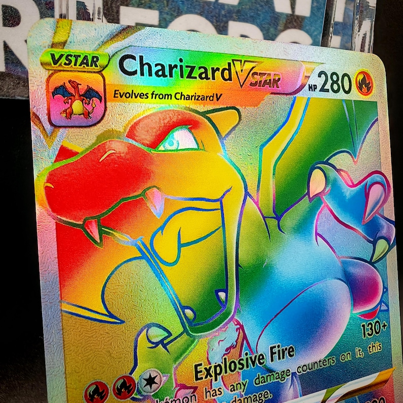 Charizard VSTAR Rainbow Secret Rare • Handmade PROXY/ORICA • Brilliant ...