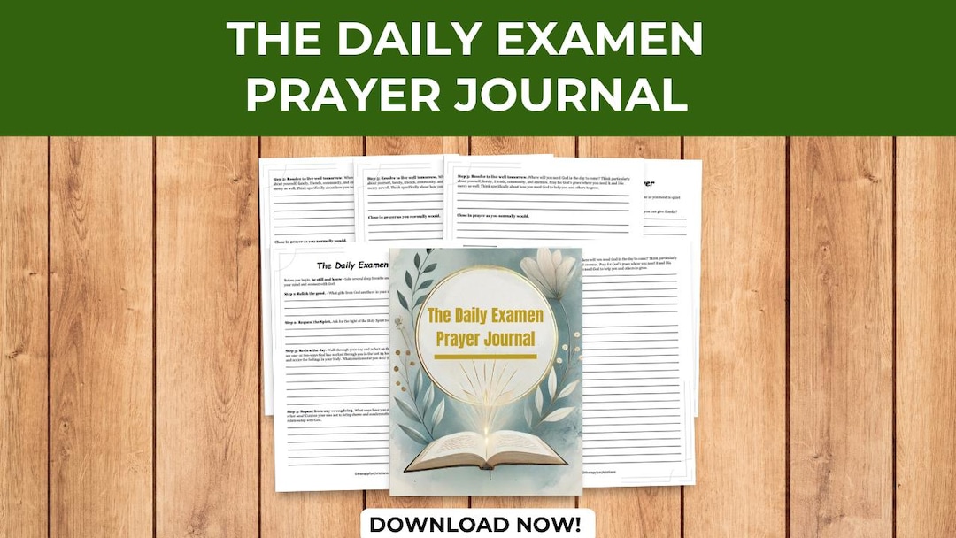 The Daily Examen Prayer Journal 30-day Guided Christian Devotional ...