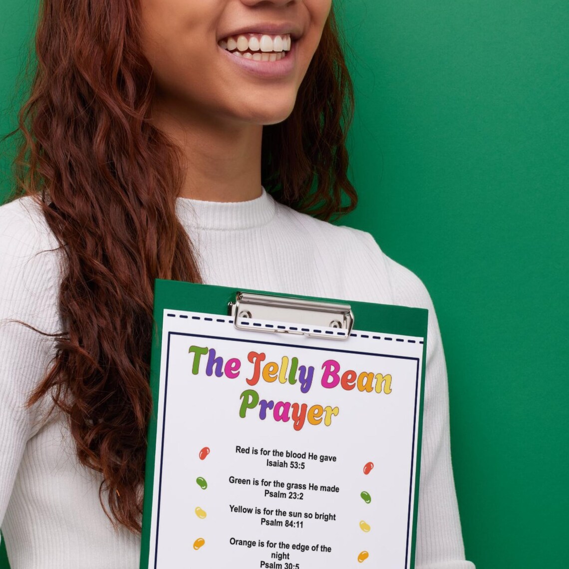 The Jelly Bean Prayer Christian Easter Printable for Kids Faith Based ...