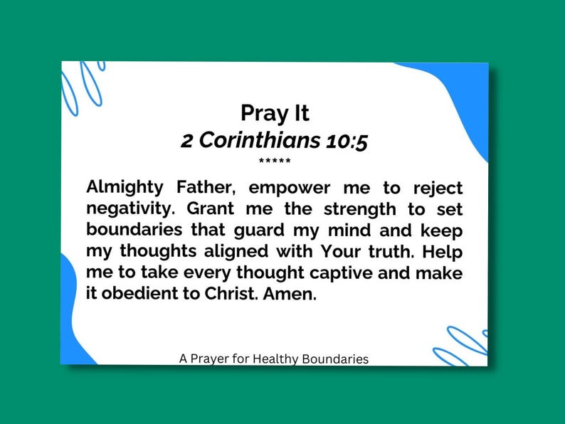 10 Powerful Bible-based Prayers for Healthy Boundaries Christian ...