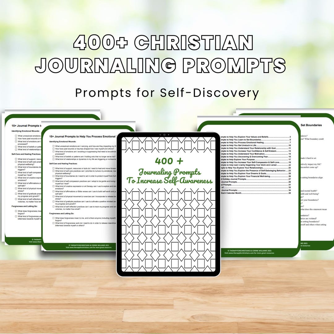400+ Christian Journaling Prompts for Self-discovery Faith Based Mental ...