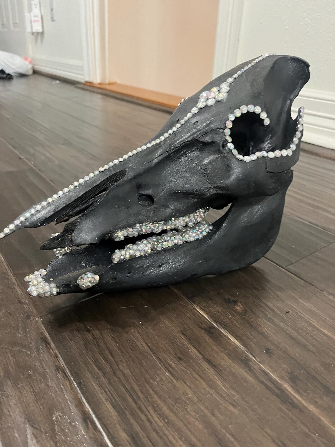 Hand Painted Hog Skull - Etsy