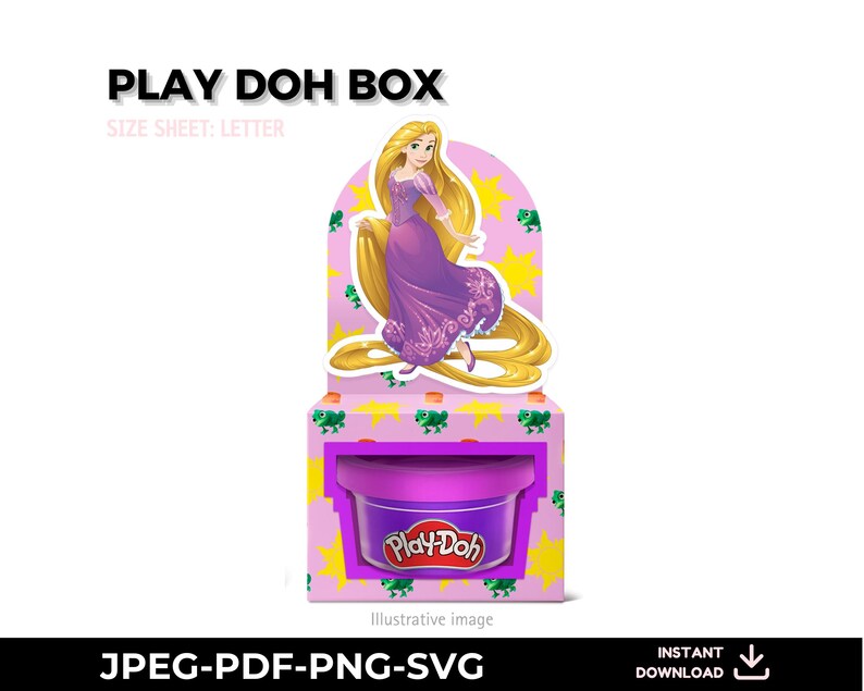 Play-doh Box | SVG, PNG, JPG & Pdf | Instant Download | Printable ...
