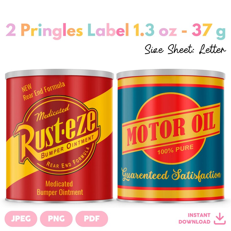 Rusted Can Labels - Etsy