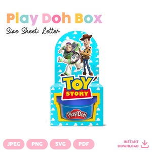 Play-doh Box | SVG, PNG, JPG & Pdf | Instant Download | Printable | Toy ...