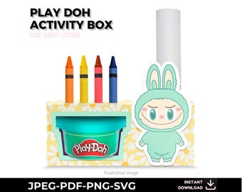 Play-doh Activity Box | SVG, PNG, JPG & Pdf | Instant Download ...