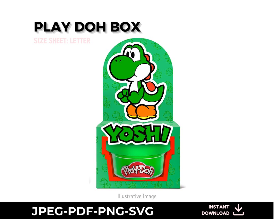 Play-doh Box | SVG, PNG, JPG & Pdf | Instant Download | Printable ...