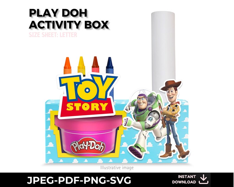 Play-doh Activity Box | SVG, PNG, JPG & Pdf | Instant Download ...