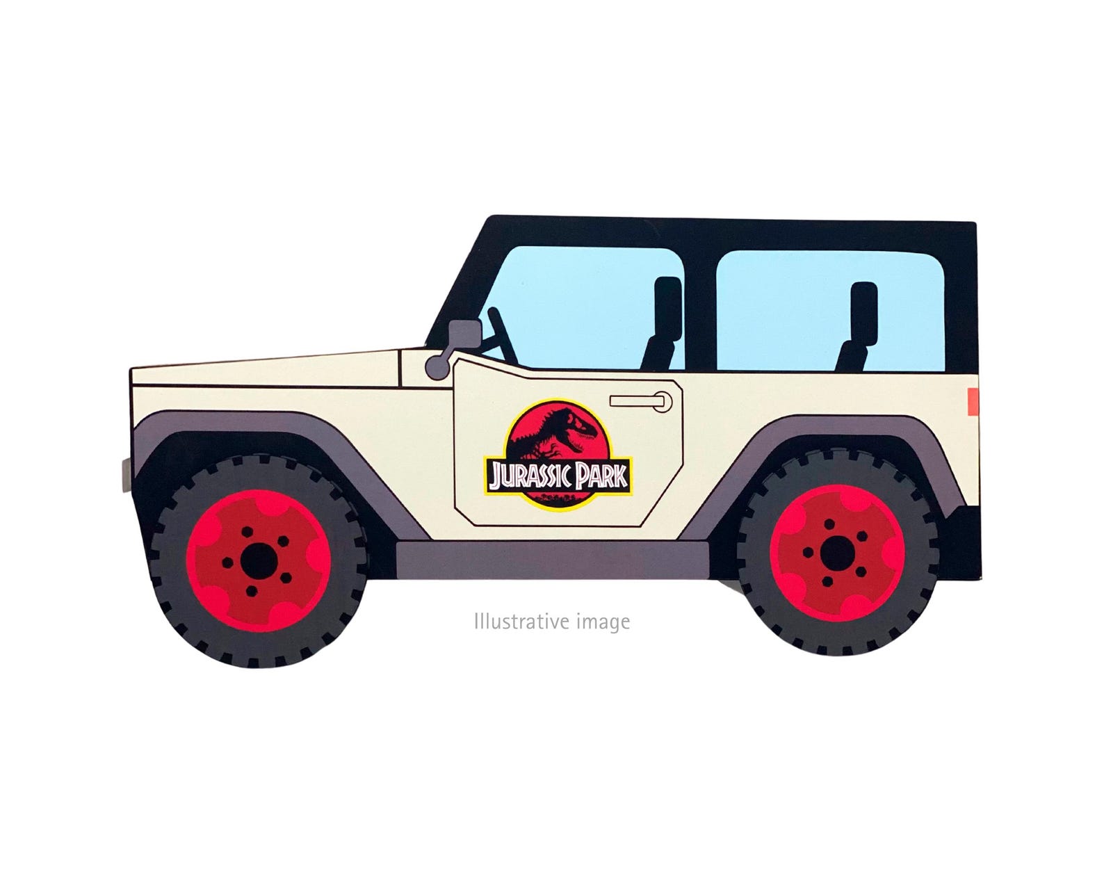 Jurassic Park Jeep Candy Box | PDF & SVG | 10x10x23 Cm | Party Favor ...