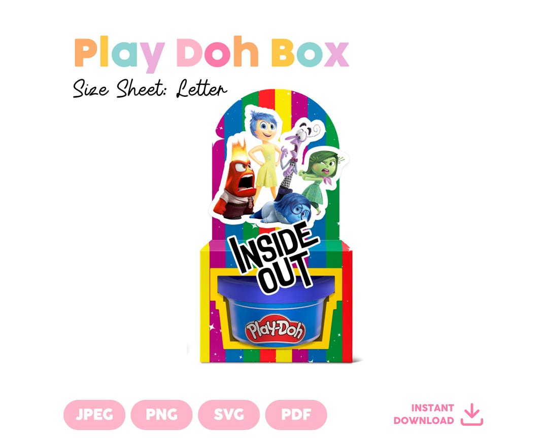 Play-doh Box | SVG, PNG, JPG & Pdf | Instant Download | Printable ...