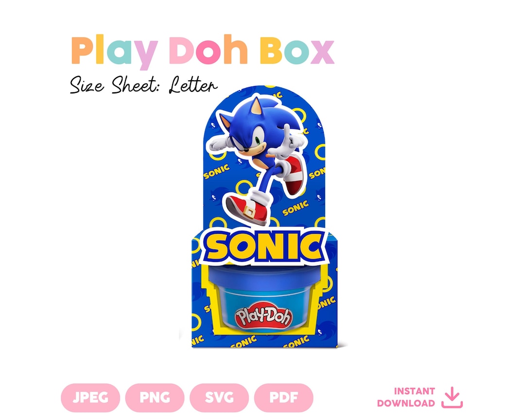 Play-doh Box | SVG, PNG, JPG & Pdf | Instant Download | Printable ...