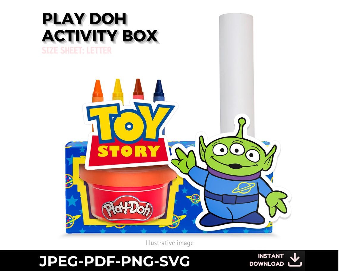 Play-doh Activity Box | SVG, PNG, JPG & Pdf | Instant Download ...
