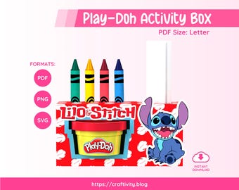 Play-doh Activity Box | SVG, PNG, JPG & Pdf | Instant Download ...