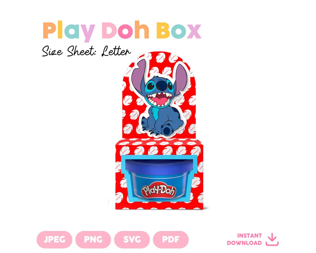 Play-doh Box | SVG, PNG, JPG & Pdf | Instant Download | Printable ...