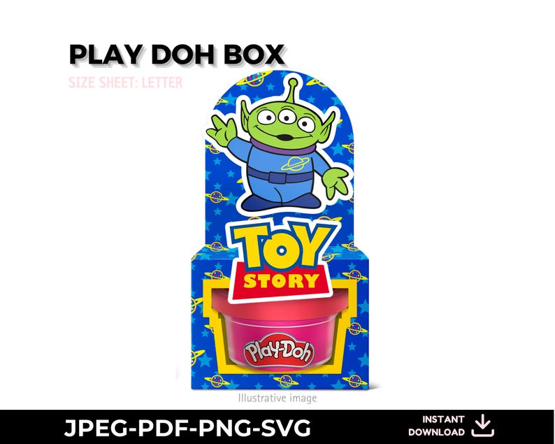 Play-doh Box | SVG, PNG, JPG & Pdf | Instant Download | Printable ...