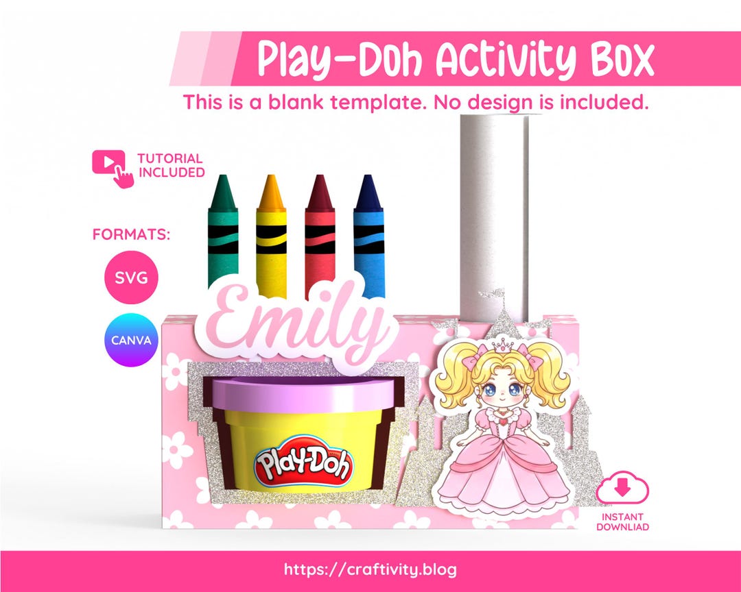 Play-doh Activity Box | SVG, PNG, JPG & Pdf | Instant Download ...
