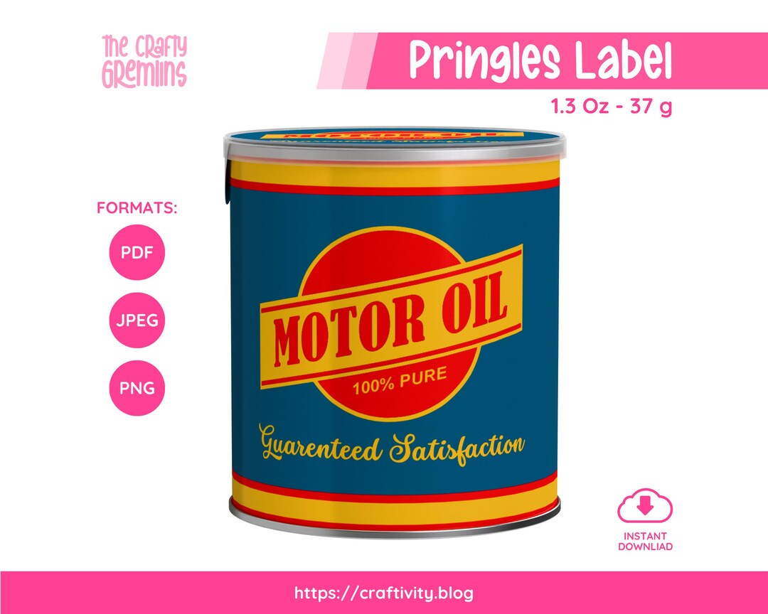 Dinoco Pringles Can Label Template | Cars Theme Printable Snack Wrapper ...