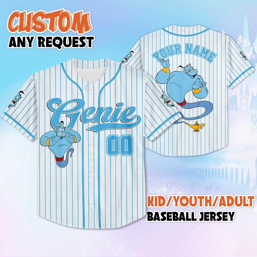 Custom Aladdin Genie Baseball Jersey, Family Outfit - Etsy