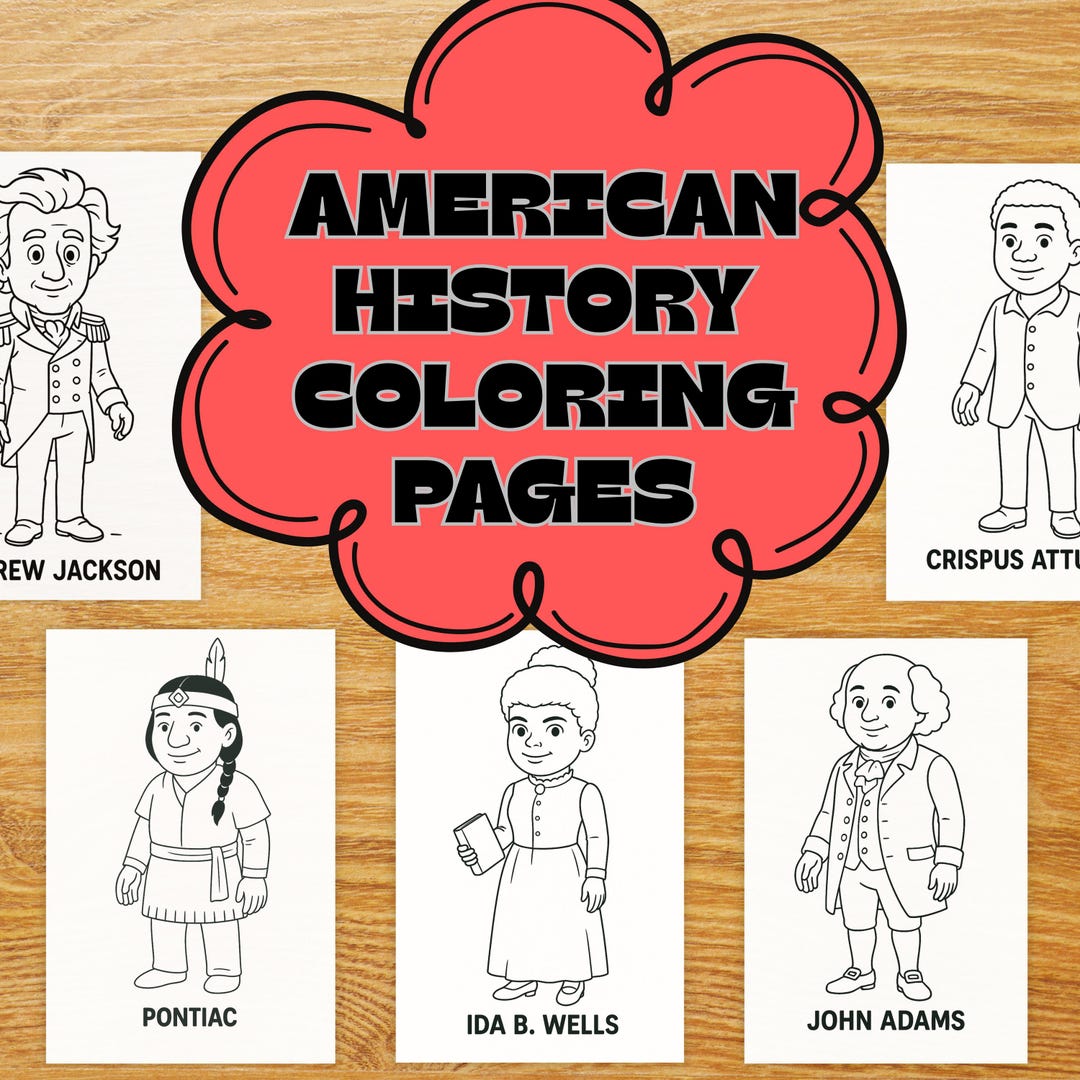 American History Coloring Book, Coloring Pages, Founding Fathers ...