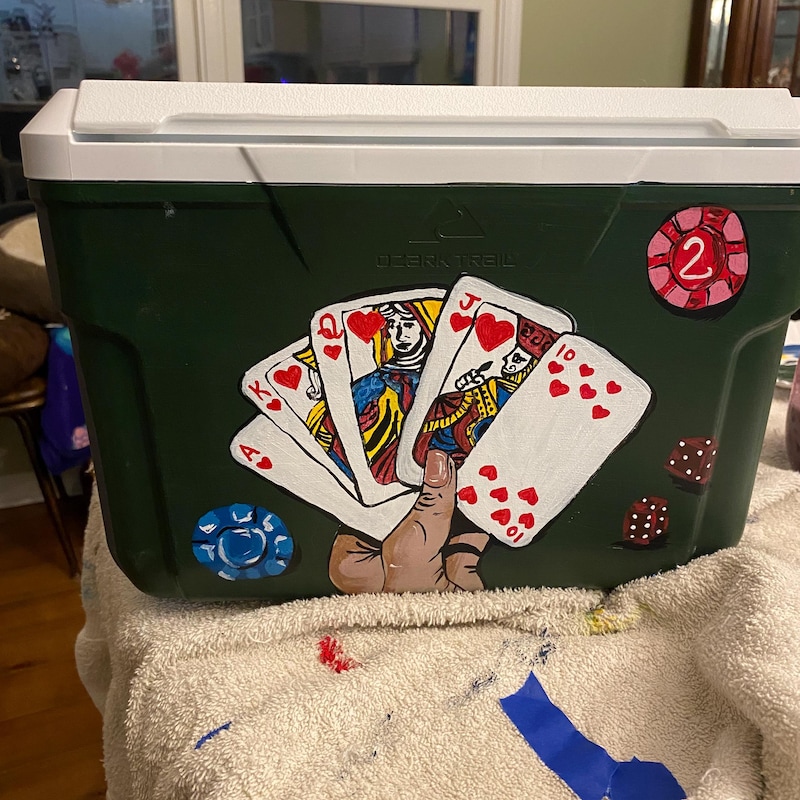 Painted Cooler - Etsy