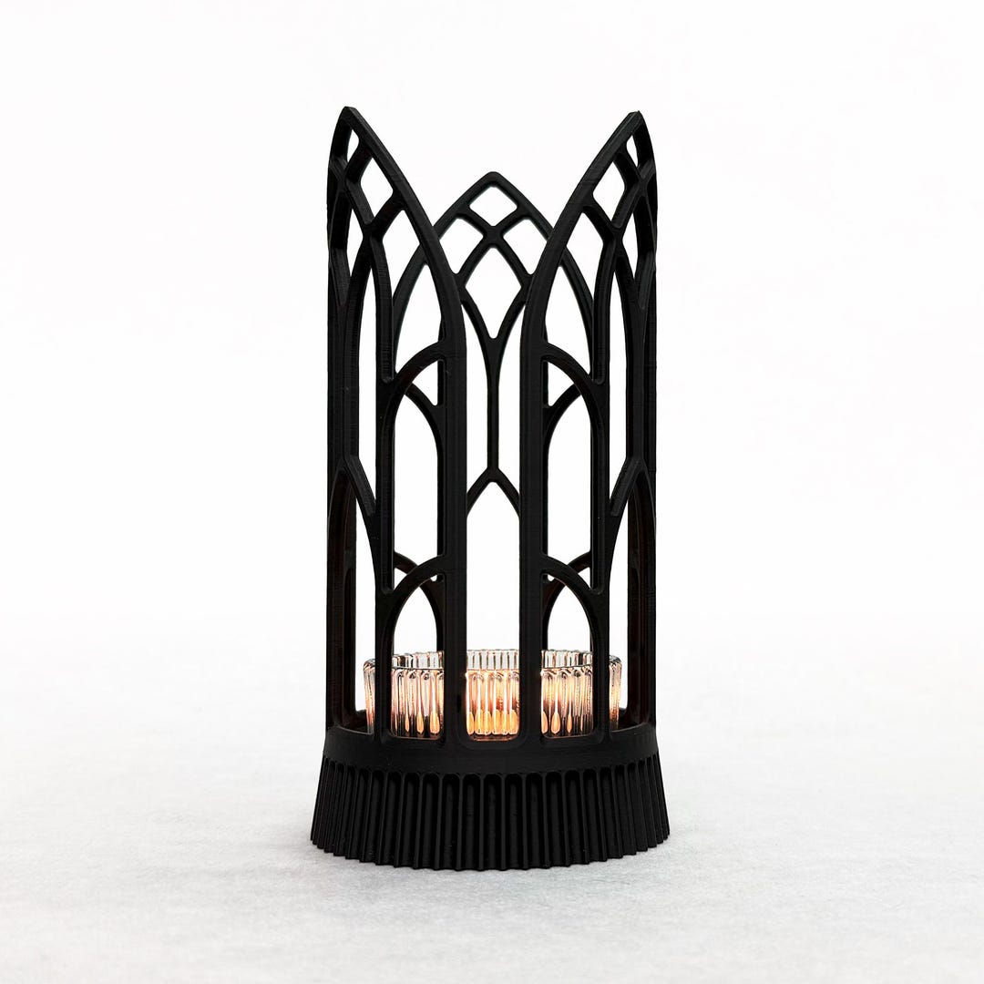 Cathedral Tealight Holder – Tealight Shadow Lantern, Gothic ...