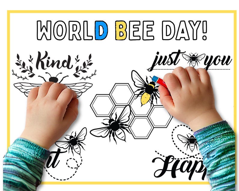 World Bee Day Activities | Games & Coloring Pages | World Bee Day ...