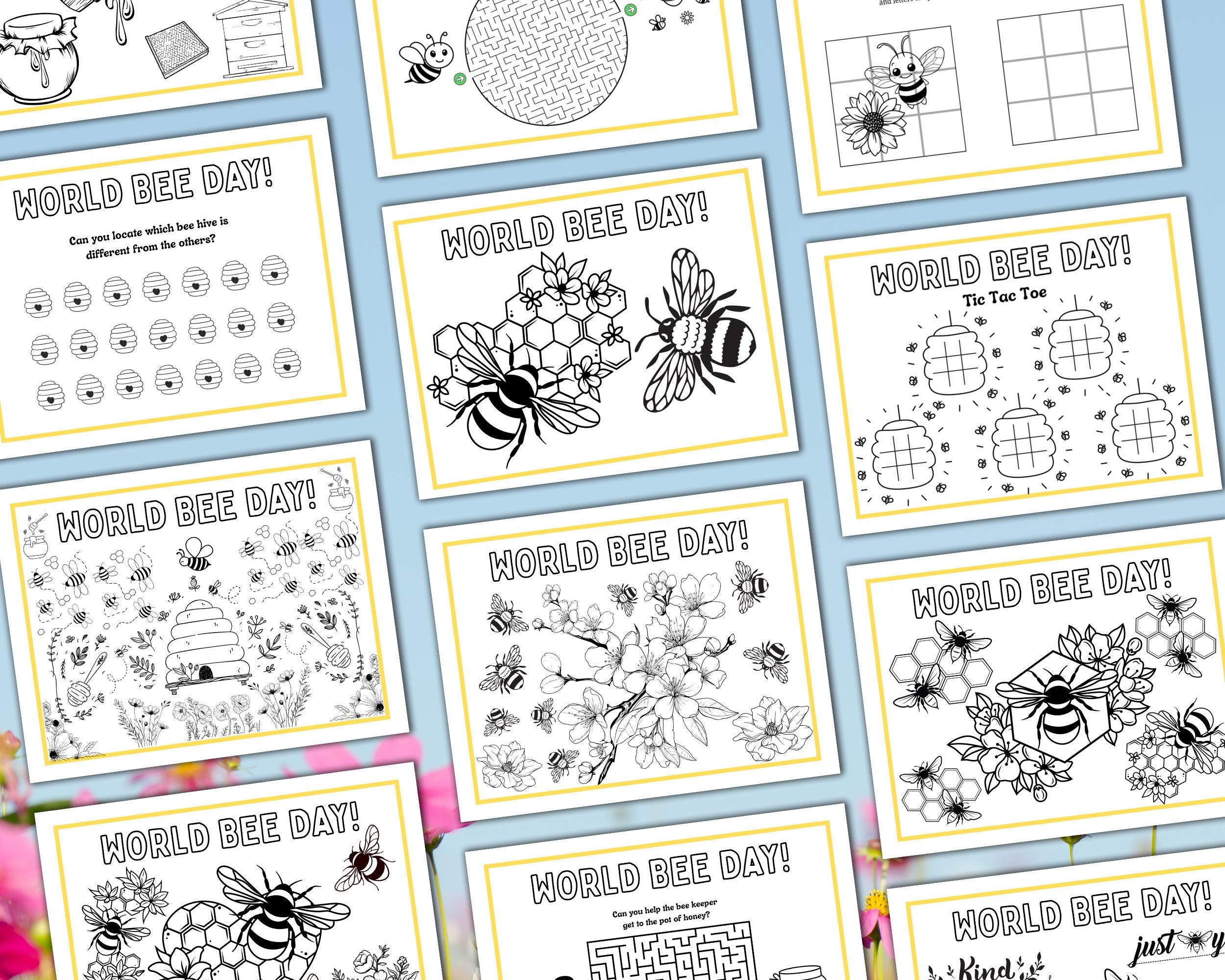World Bee Day Activities | Games & Coloring Pages | World Bee Day ...