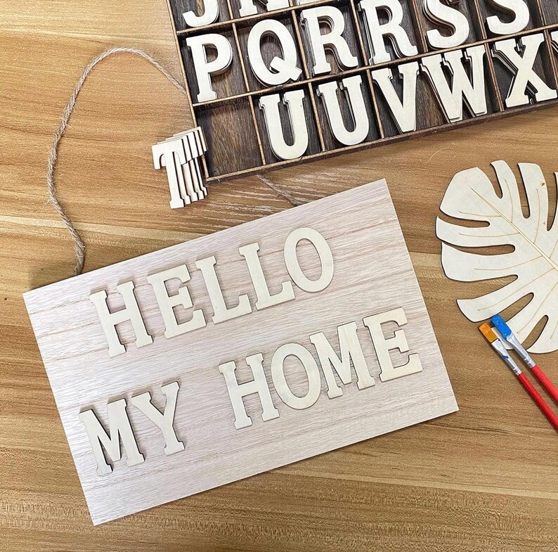 Wood Alphabet Letters for Crafts 2 Inch - Etsy