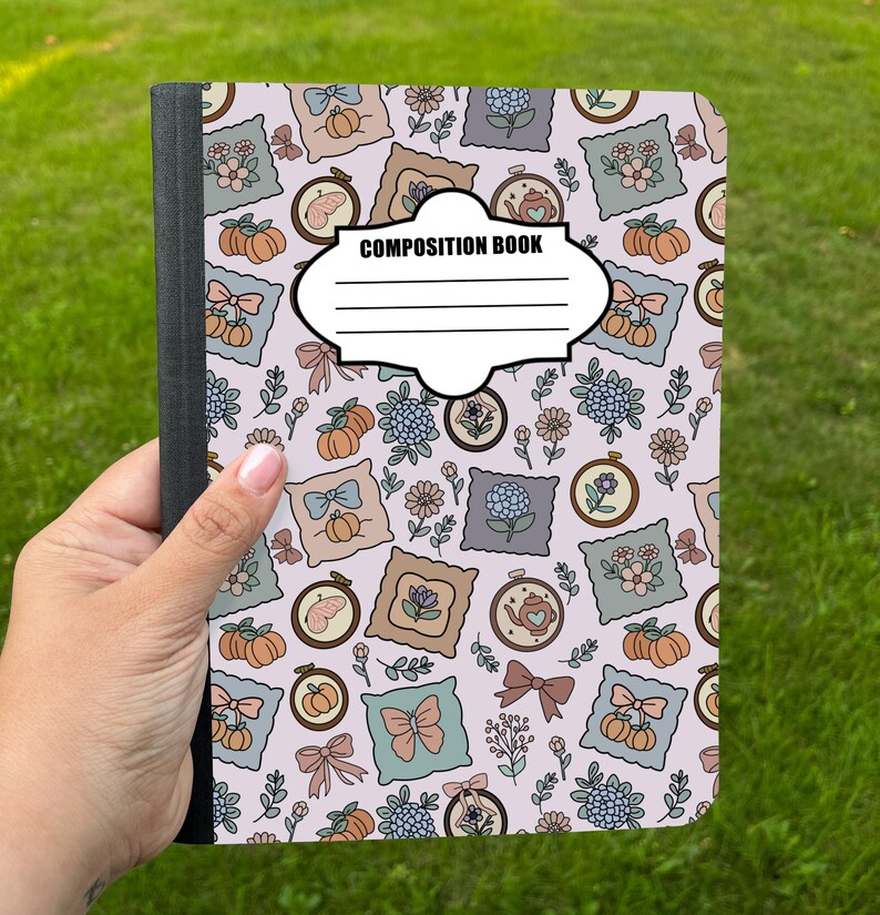 Printable Composition Notebook Cover PNG Back to School Personal Custom ...