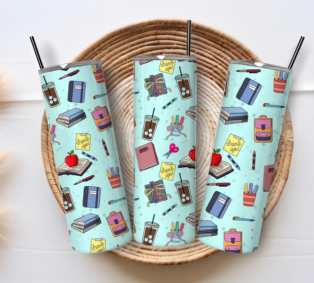 Teacher Appreciation Classroom Bookish School Supply Teacher Gift Cup ...