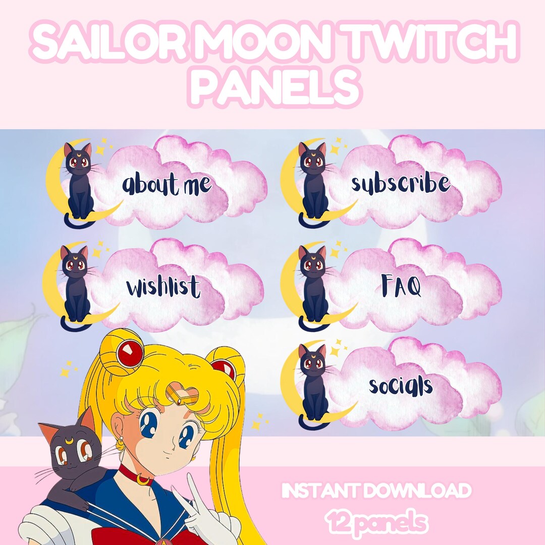 Sailor Moon Cattwitch Panels - Etsy
