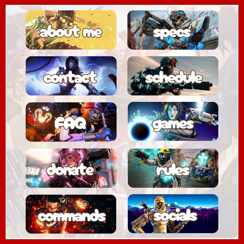 Apex Legends Twitch Panels - Etsy