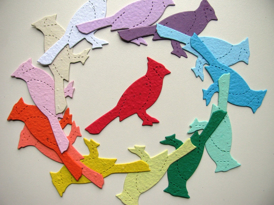 24 Seed Paper Cardinals - Etsy