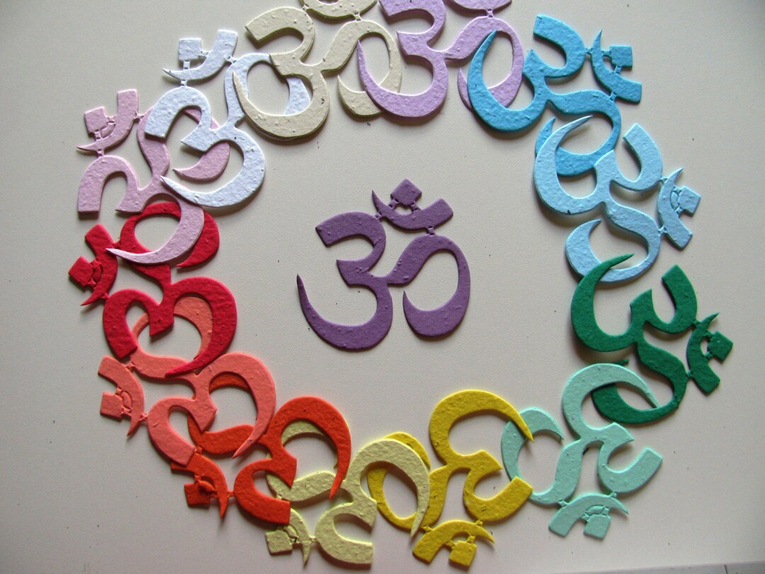 24 Seed Paper Om Symbol - Etsy
