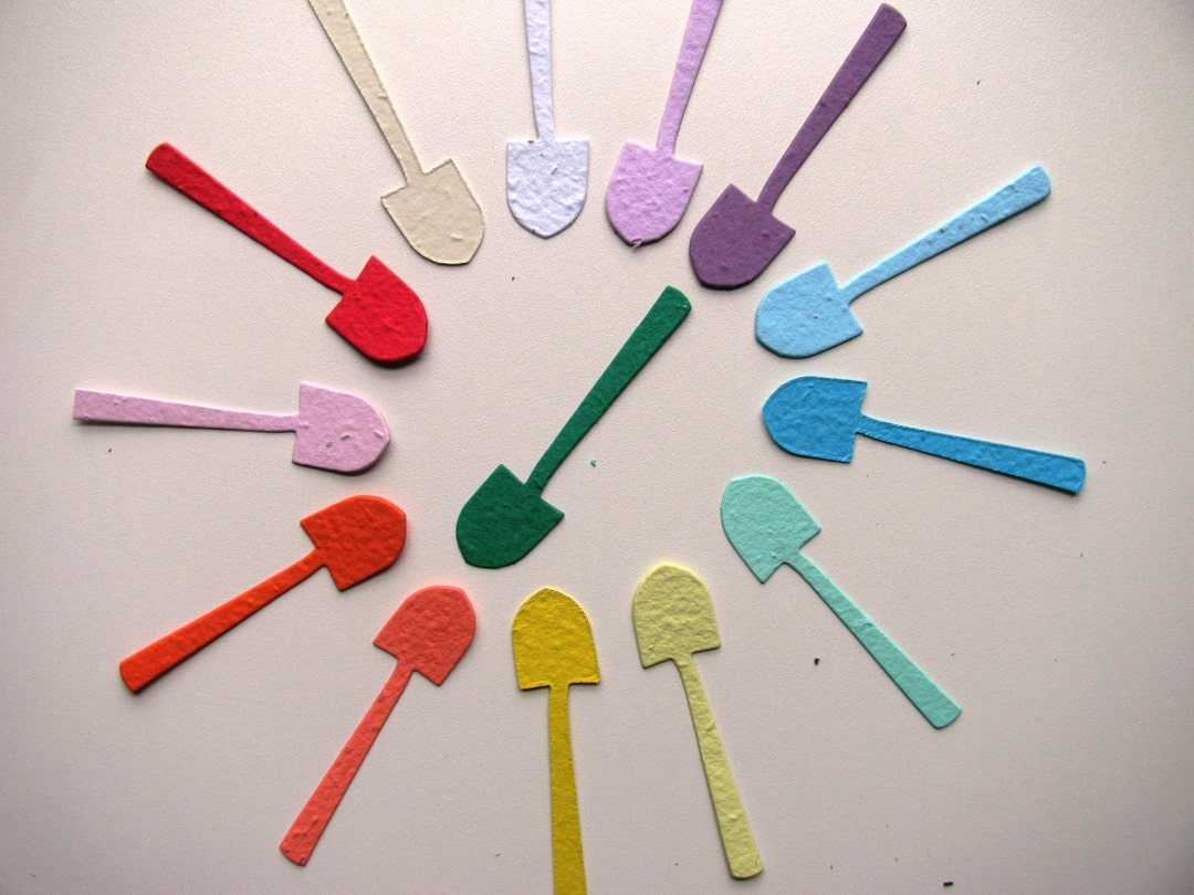 24 Seed Paper Shovels - Etsy