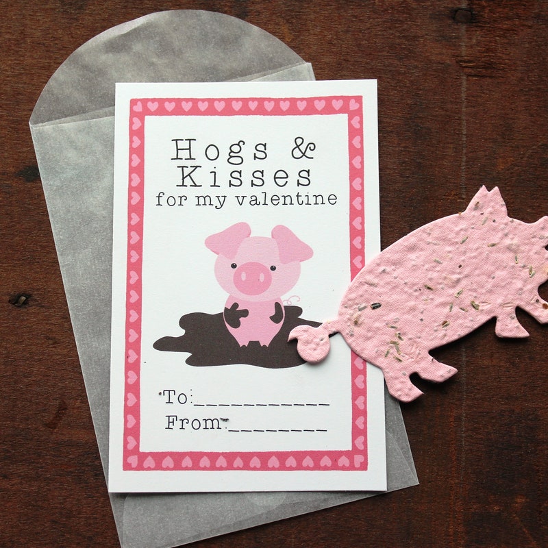 Pig Valentine - Etsy