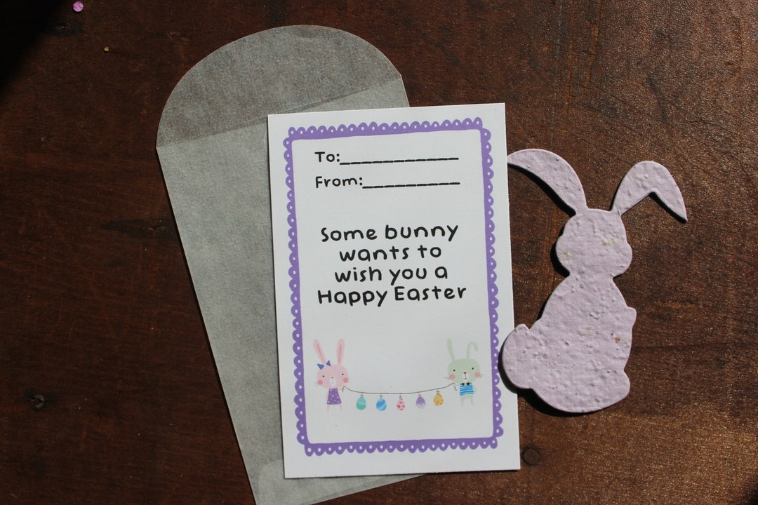 Some Bunny Wants to Wish You a Happy Easter - SET OF 8 - Includes Color ...