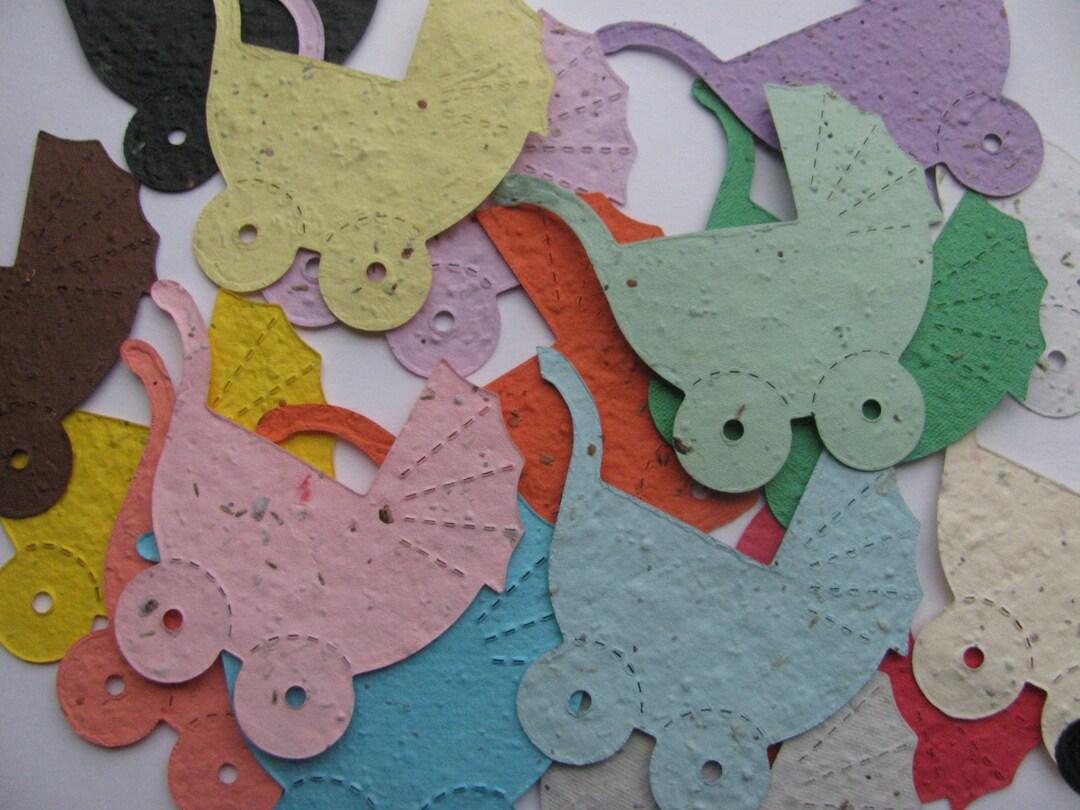 24 Seed Paper Baby Carriages - Etsy